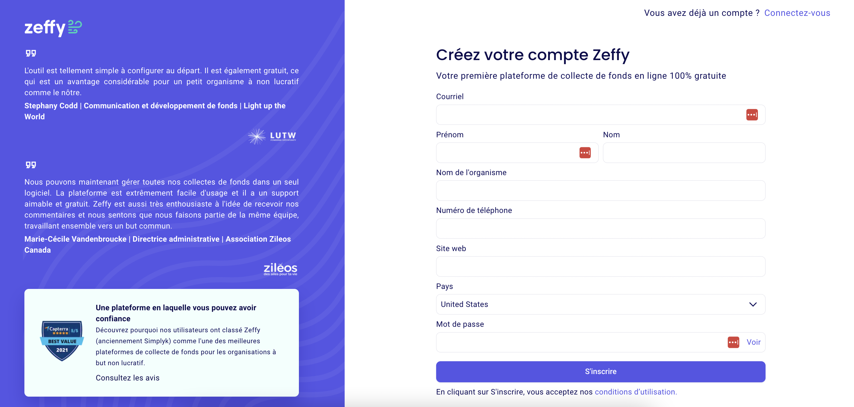 Comment démarrer sur Zeffy